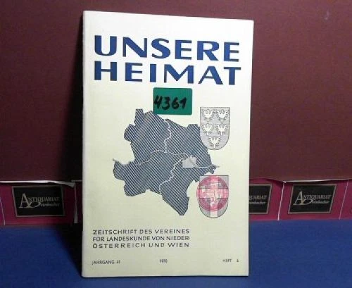 UNSERE HEIMAT. - Jahrgang 41, 1970, Heft 4 - Zeitschrift des Vereines ...