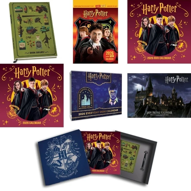 2026 CALENDAR 2026 Diary Harry Potter Gift Box Set Potterhead Official ...