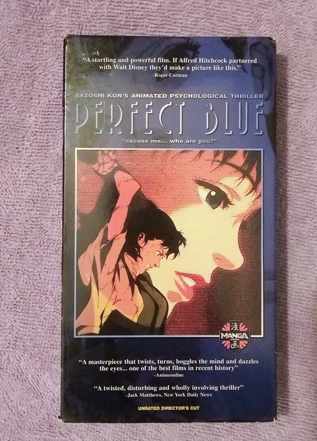 PERFECT BLUE ANIME (VHS, 1999, Dubbed English Unrated Directors Cut) £ ...