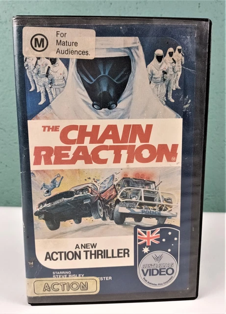 THE CHAIN REACTION Vhs. Pal Big Box Case. Aust Video Classics 1980 ...