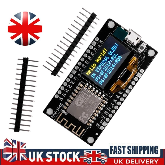 0 96and Oled Esp8266 Nodemcu Development Board Wifi Module Ch340g Driver