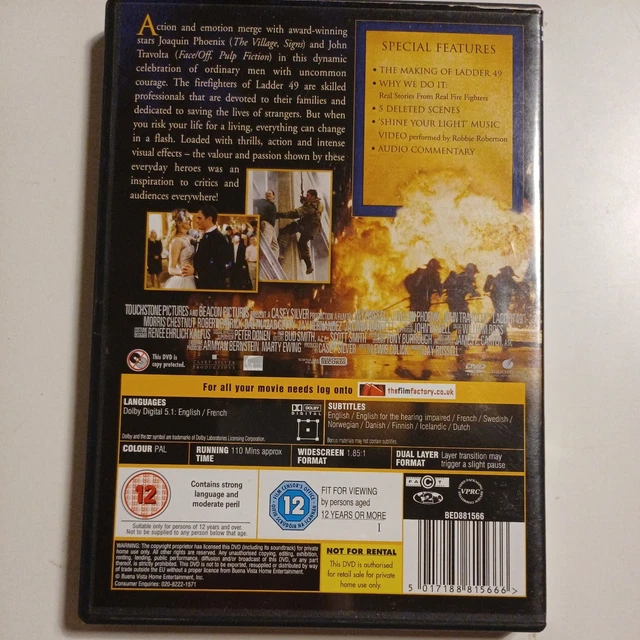LADDER 49 (DVD) Joaquin Phoenix & John Travolta (229) £1.16 - PicClick UK