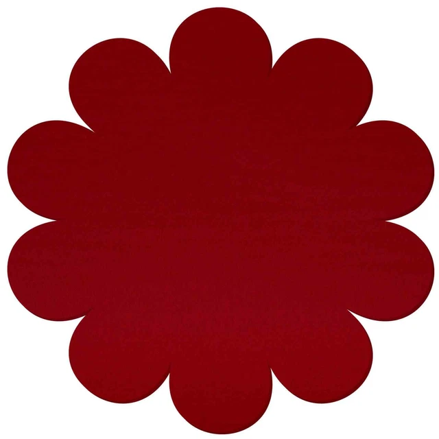 DUNKELROTER FILZ UNTERSETZER Blume V1 - Deko Basteln 3-60 cm EUR 4,39 ...