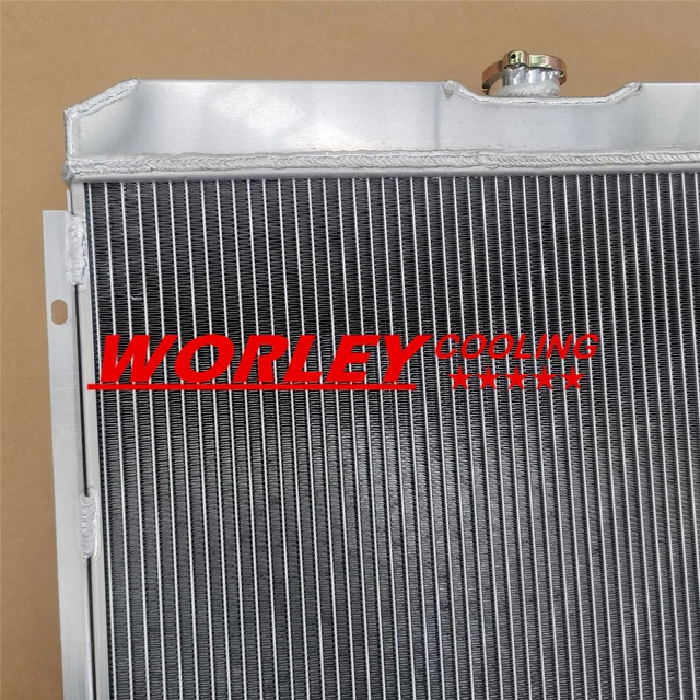 3ROW ALUMINUM RADIATOR & Shroud for 1964 1965 1966 1967 1968 Ford ...