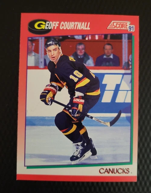 1991-92 SCORE CANADIEN GEOFF COURTNALL Vancouver Canucks hockey carte ... 1991-92 SCORE CANADIEN GEOFF COURTNALL Vancouver Canucks hockey carte ...