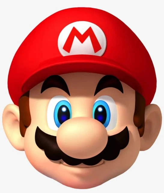 SUPER MARIO FACE EDIBLE Icing PRE-CUT Cake Topper 4 INCH / 5 INCH ...