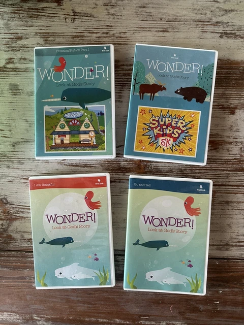 LOT 4 DVDS Wonder Look at God's Story First Look Preschool Bible ...