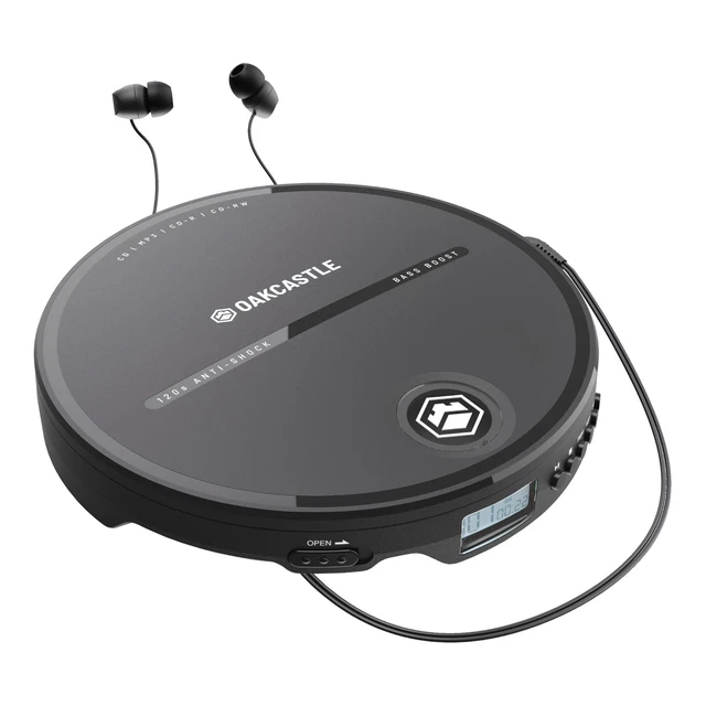 OAKCASTLE CD10 PORTABLE CD Player, Battery Playback & Mains Powered ...