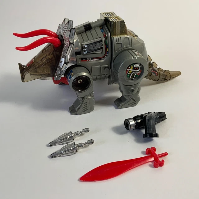 VINTAGE 1985 HASBRO Transformers G1 Dinobot Slag + Accessories Autobot ...