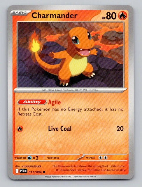 CHARMANDER #011/094 COMMON ME02: Phantasmal Flames Pokemon £1.43 ...