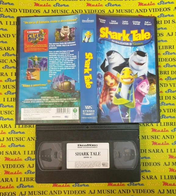 VHS MOVIE CARDBOARD SHARK TALE Tiziano Ferro Luca Laurenti Corna 2004 ...