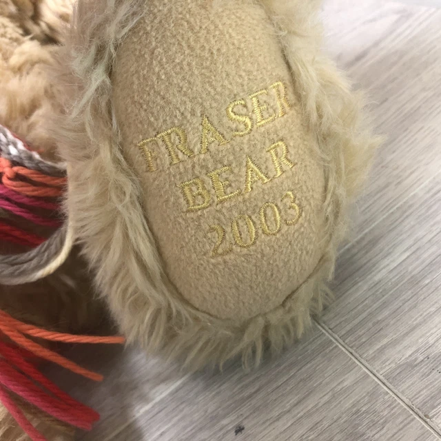 VINTAGE HOUSE OF Fraser Teddy Bear 2003 and build a bear soft toy plush ...