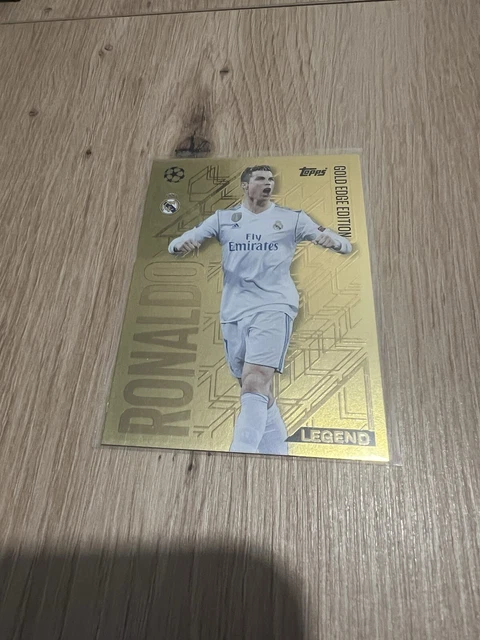GOLD EDGE EDITION Cristiano Ronaldo Match Attax 2024/2025 Real Madrid ...