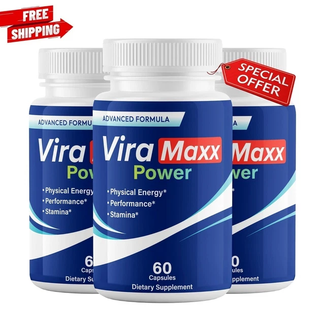 (3 PACK) VIRA Maxx Power for Men to Support Overall Male Health ...