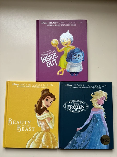 DISNEY PIXAR MOVIE Collection Books - Inside Out, Beauty and the Beast ...