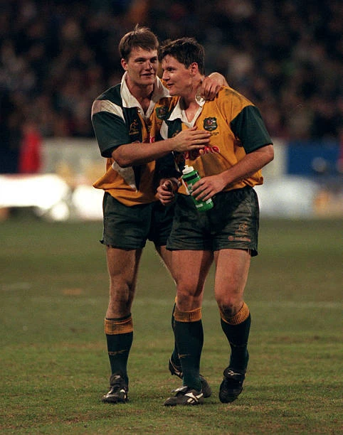 AUSTRALIAN WALLABIES RUGBY Union Great Matt Burke No 2 Old Photo $8.50 ...