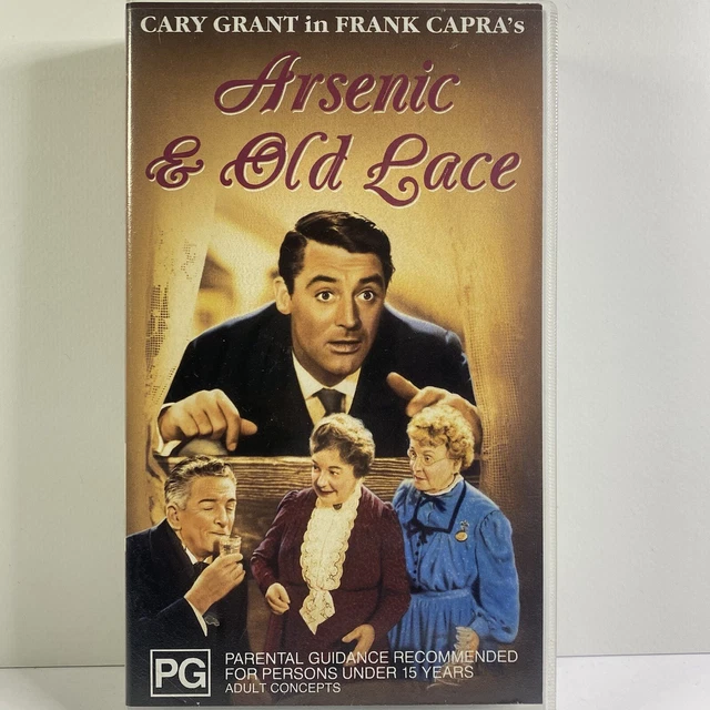 ARSENIC AND OLD Lace 1944 VHS Cassette Classic Movie Film Vintage Cary ...