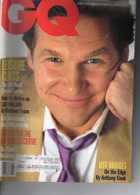VINTAGE GQ MAGAZINE June 1986 Jeff Bridges Carl Bernstein Mens Fashion ...