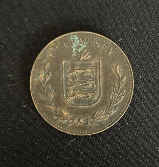 GUERNSEY 1918 8 Doubles coin £1.99 - PicClick UK