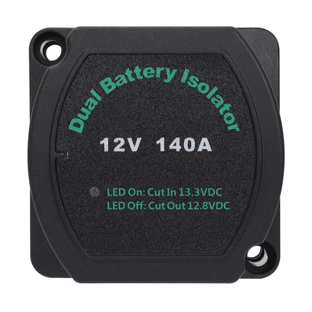 12VOLT 140AMP VOLTAGE Sensing Split Charge Relay with Manual Over Ride £12.95 - PicClick UK