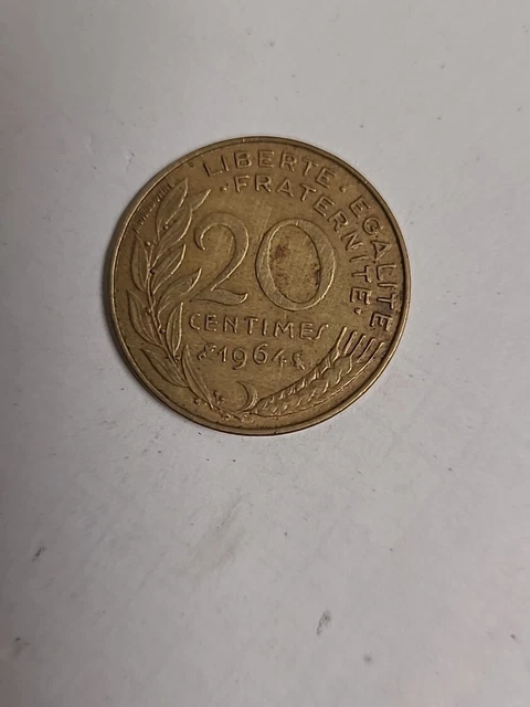 PIÈCE DE MONNAIE 20 Centimes 1964 EUR 1,00 - PicClick FR