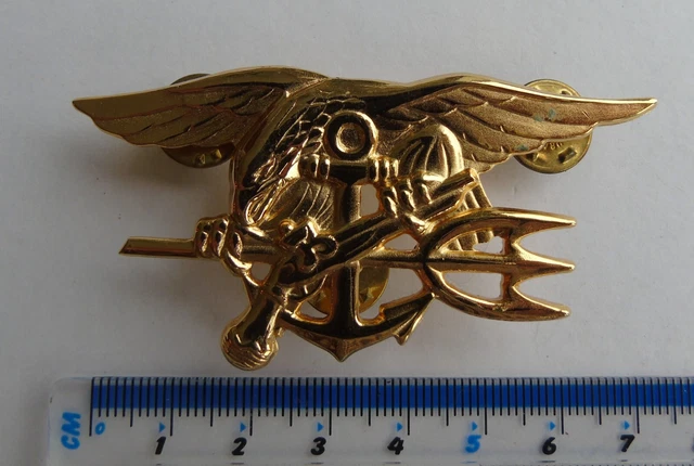 US NAVY SEAL Gold Trident Badge - Full Size £9.99 - PicClick UK