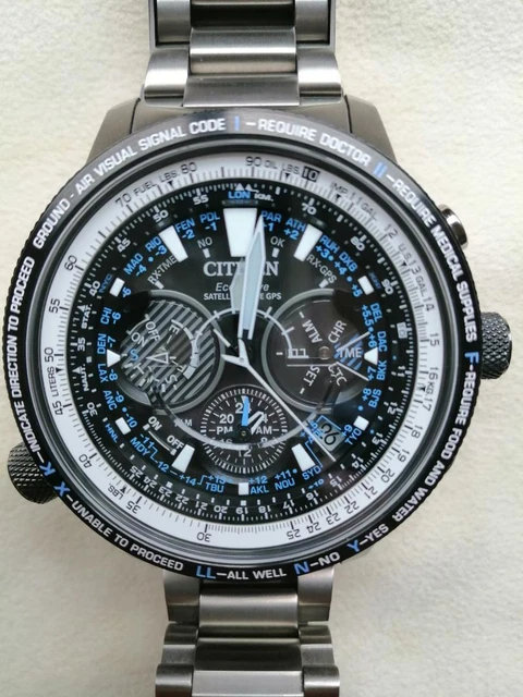 CITIZEN PROMASTER ECO-DRIVE CC7015-63E Blue Impulse JASDF Watch Limited ...