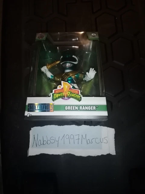JADA METALFIGS 4'' Mighty Morphin Power Rangers Metallic Green Ranger ...