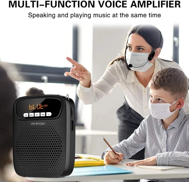15W VOICE AMPLIFIER Wireless Mic for Teacher, Tour Guide, Coach ...