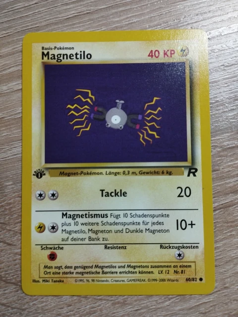 POKÉMON KARTE MAGNETILO 1. Edition 60/82 - Team Rocket Set Deutsch EUR ...