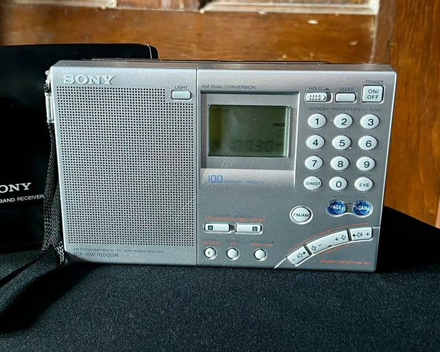 SONY ICF-SW7600GR AM/FM Shortwave World Band Receiver Radio Synthesized SW/MW/LW $290.24 ...