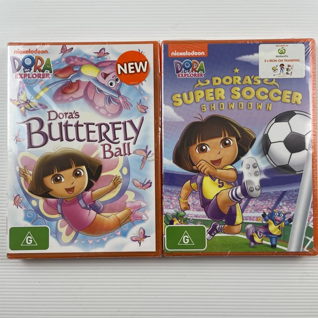 DORA THE EXPLORER Dora's Butterfly Ball & Dora’s Super Soccer Showdown ...