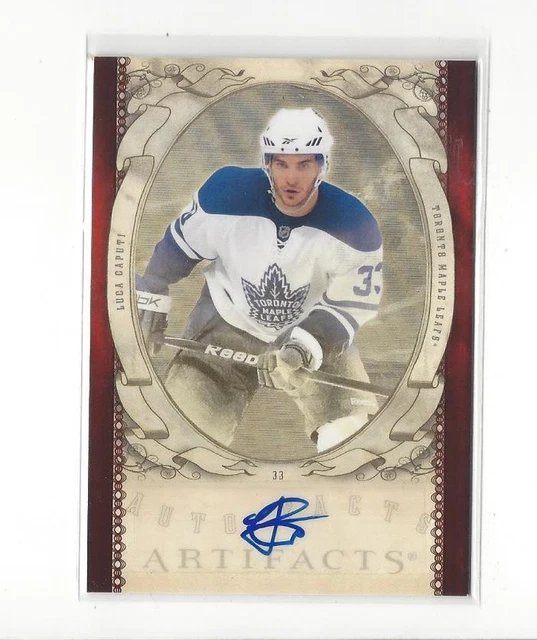 2010-11 ARTEFACTS AUTOFACTS Luca Caputi AUTOGRAPHE feuilles d'érable ...