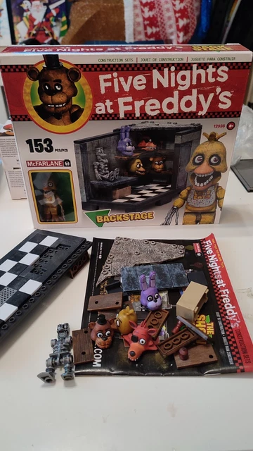 FNAF MCFARLANE FIVE NIGHTS AT FREDDY'S BACKSTAGE BUILDING SET #12036 ...