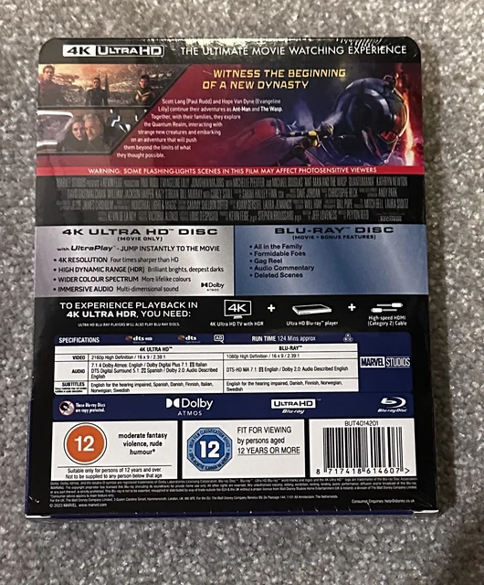 ANTMAN AND THE Wasp Quantumania 4k Steelbook HMV exclusive new sealed £ ...