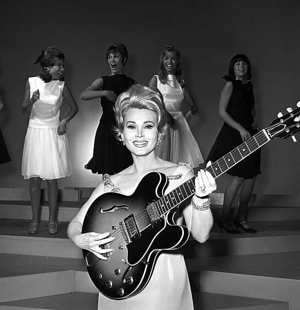 ZSA ZSA GABOR With The Shindig Dancers 1965 Shindig Tv Show Old Photo ...