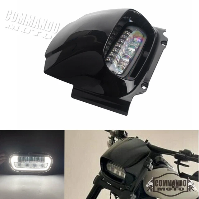 FOR HARLEY DYNA Fat Bob FXFB FXFBS 2018-2024 LED Headlight Assembly ...