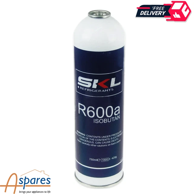 FRIDGE FREEZER COMPRESSOR Refrigerant Isobutane Gas Canister Cylinder ...