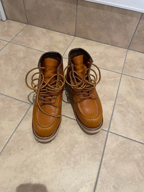 RED WING 9875 Irish Setter 6" Moc Toe Boots Gold Russet Leather Men's US7.5E £298.41 - PicClick UK