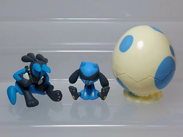 LUCARIO RIOLU SET Modellini Pokemon Takara Tomy A.R.T.S M08 1,3-1,4 ...