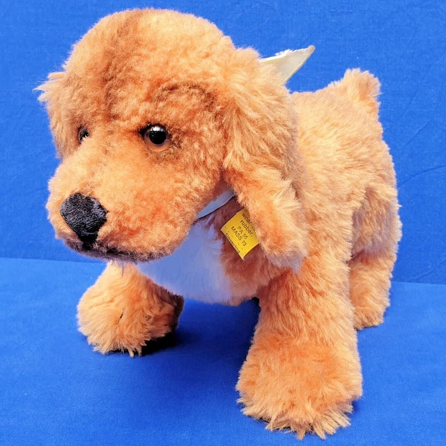 STEIFF HUND COSY Cockie 5000/22 Kuscheltier Dog Stofftier Braun Knopf ...