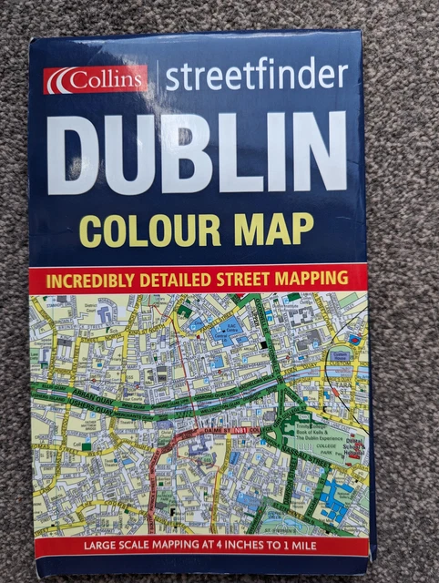 COLLINS STREETFINDER MAP of Dublin. City Centre Map of Dublin £1.85 ...