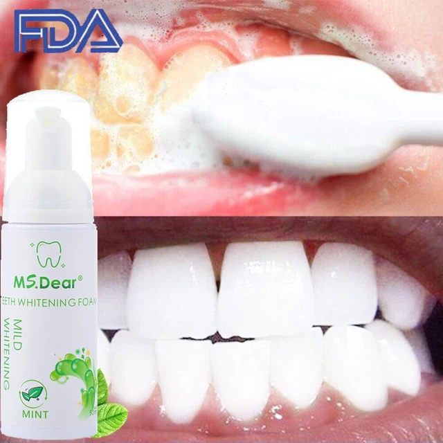 FOAM TOOTHPASTE TOOTH Stains Remove Plaque Teeth Hygiene Whitening Oral Cleaning £5.75 - PicClick UK