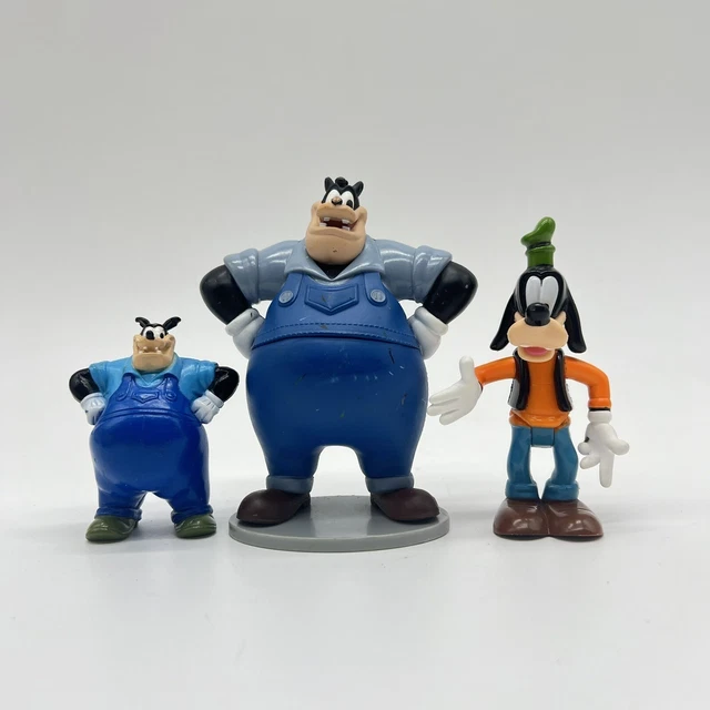 DISNEY GOOFY & Pete The Mechanic PVC Figures Toys Lot Of 3 Cake Toppers ...