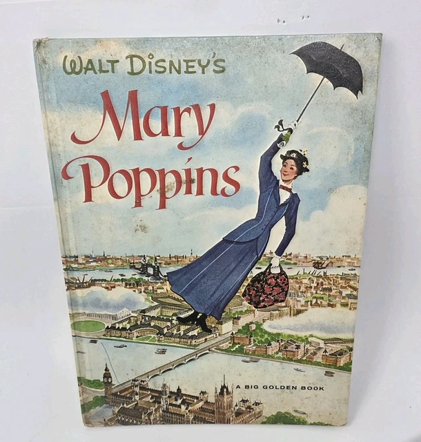 WALT DISNEY’S MARY Poppins a Big Golden Book 1964 Golden Press Vintage ...