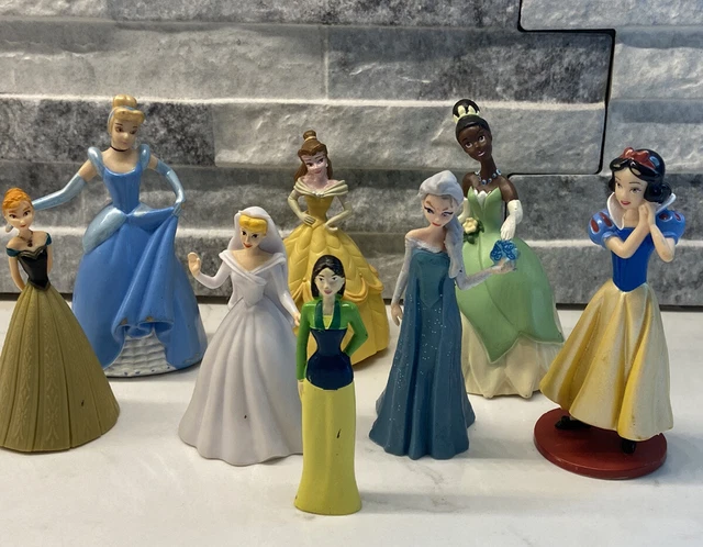 LOT OF 8 Disney Princesses & Female Characters Action Figures Snow ...