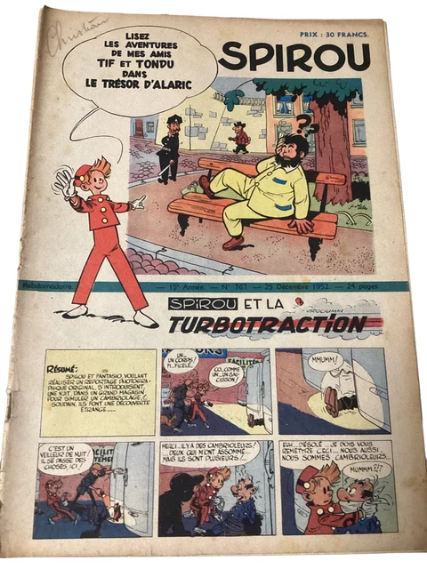 ANCIENNE REVUE SPIROU Vintage Bande Dessinée Livre Pas Lucky Luke Astérix 1952 EUR 4,00 ...