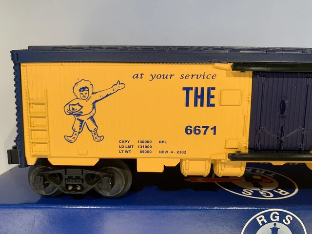 LIONEL RGS ALASKA Railroad Reefer Car 6671! O Gauge Train At Your ...