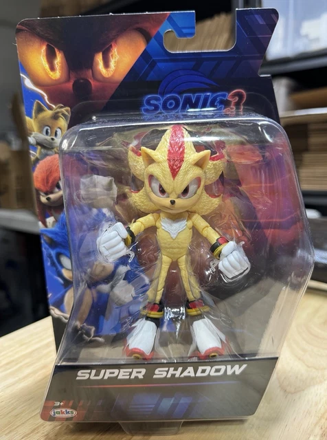 2025 SONIC THE Hedgehog 3 Movie Wave 3 SUPER SHADOW 5” Action Figure ...