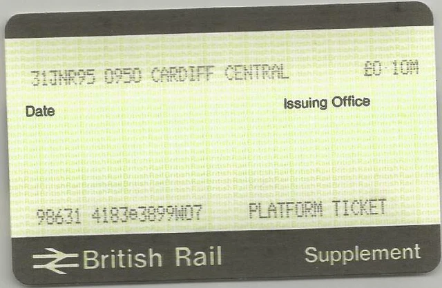CARDIFF CENTRAL W07 - APTIS platform ticket, Cymru/Wales £3.31 ...